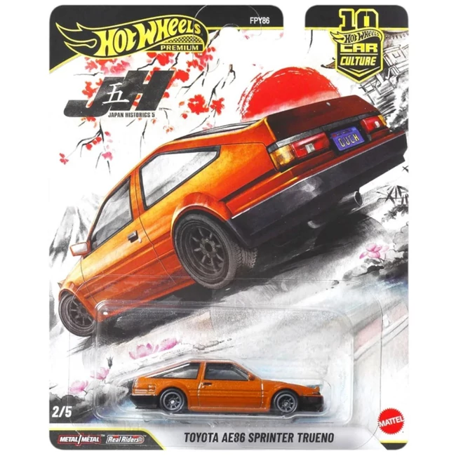 Hot Wheels Premium: Toyota AE86 Sprinter Trueno kisautó 1/64 – Mattel,5 ...